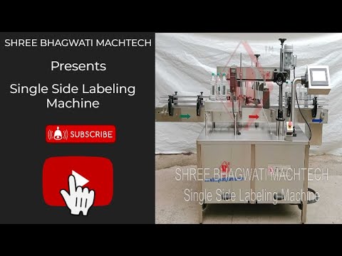 Single Side Labeling Machine , Water Bottle Labeling Machine , Bottle Labeller Machine #labeller ...