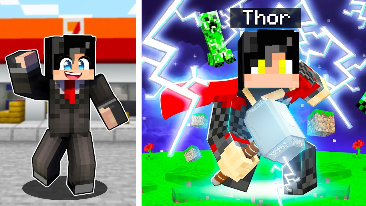 HOW I Became THOR in Minecraft! - YouTube