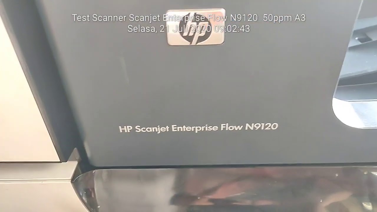 Scanner Scanjet Enterprice H N 9120 #2620 test - YouTube