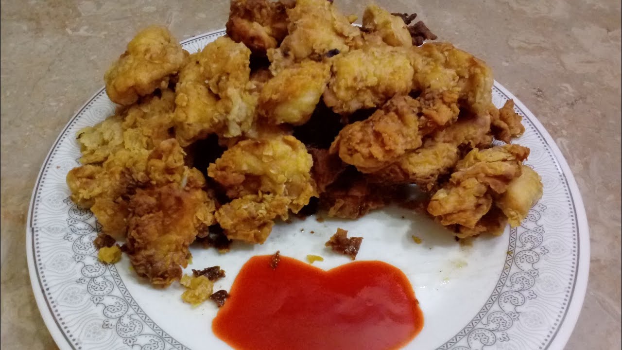 Crispy fried popcorn chicken crispy fried popcorn chicken by Tayba Chef ...