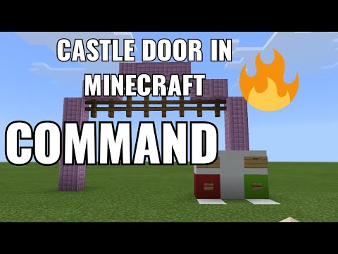 How to make a castle door in Minecraft | castle door tutorial |Rohitt ...