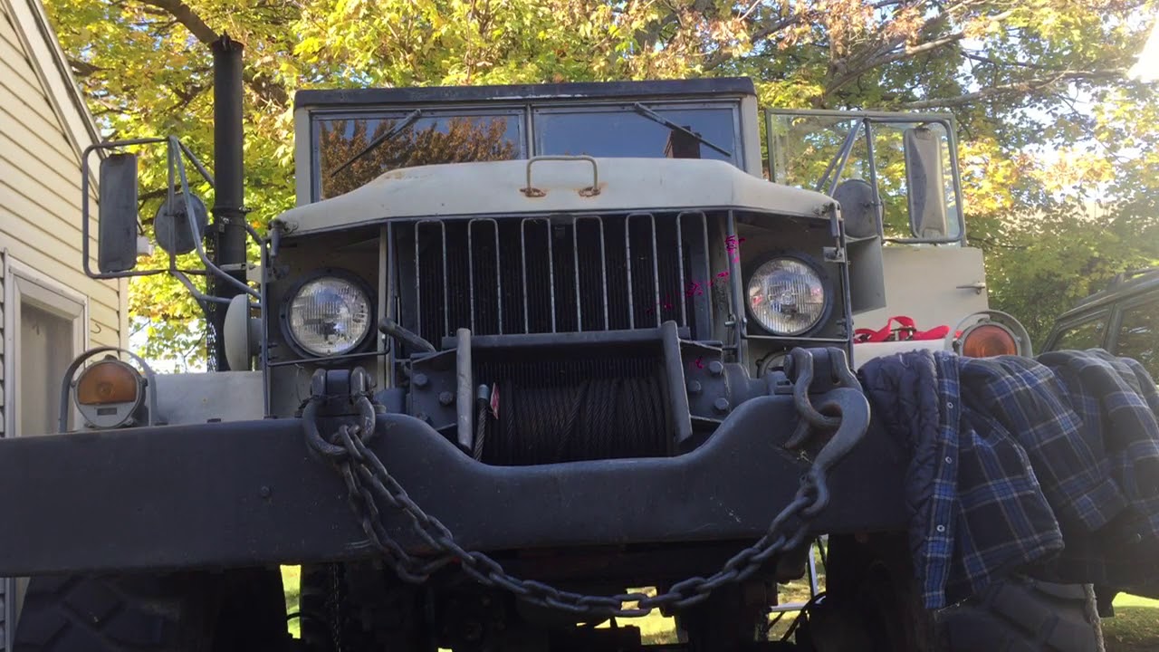 Another M35A2 “bobbed deuce” cold start - YouTube