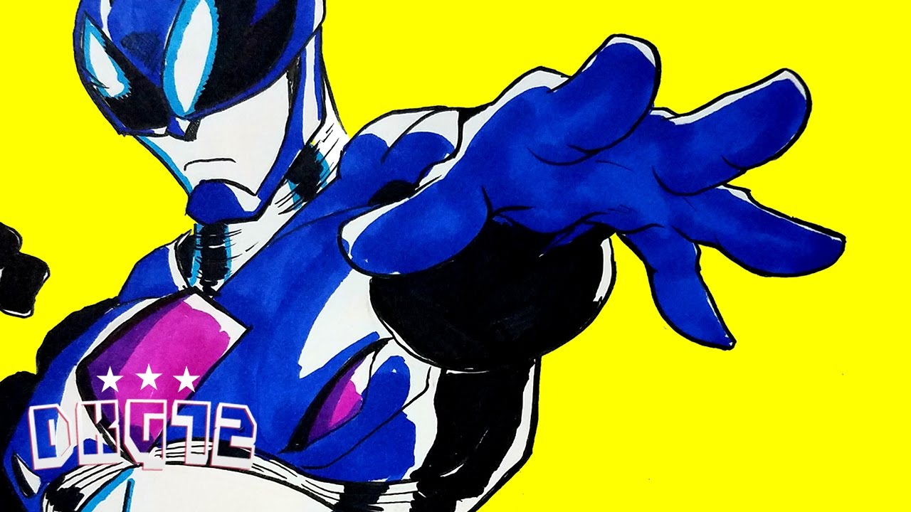 LETS DRAW THE BLUE POWER RANGER! - YouTube