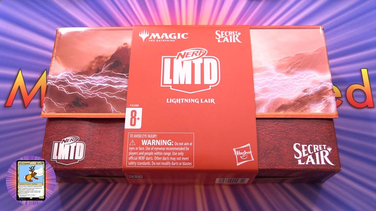 MTG Secret Lair: Nerf LMTD Lightning Lair Unboxed - YouTube