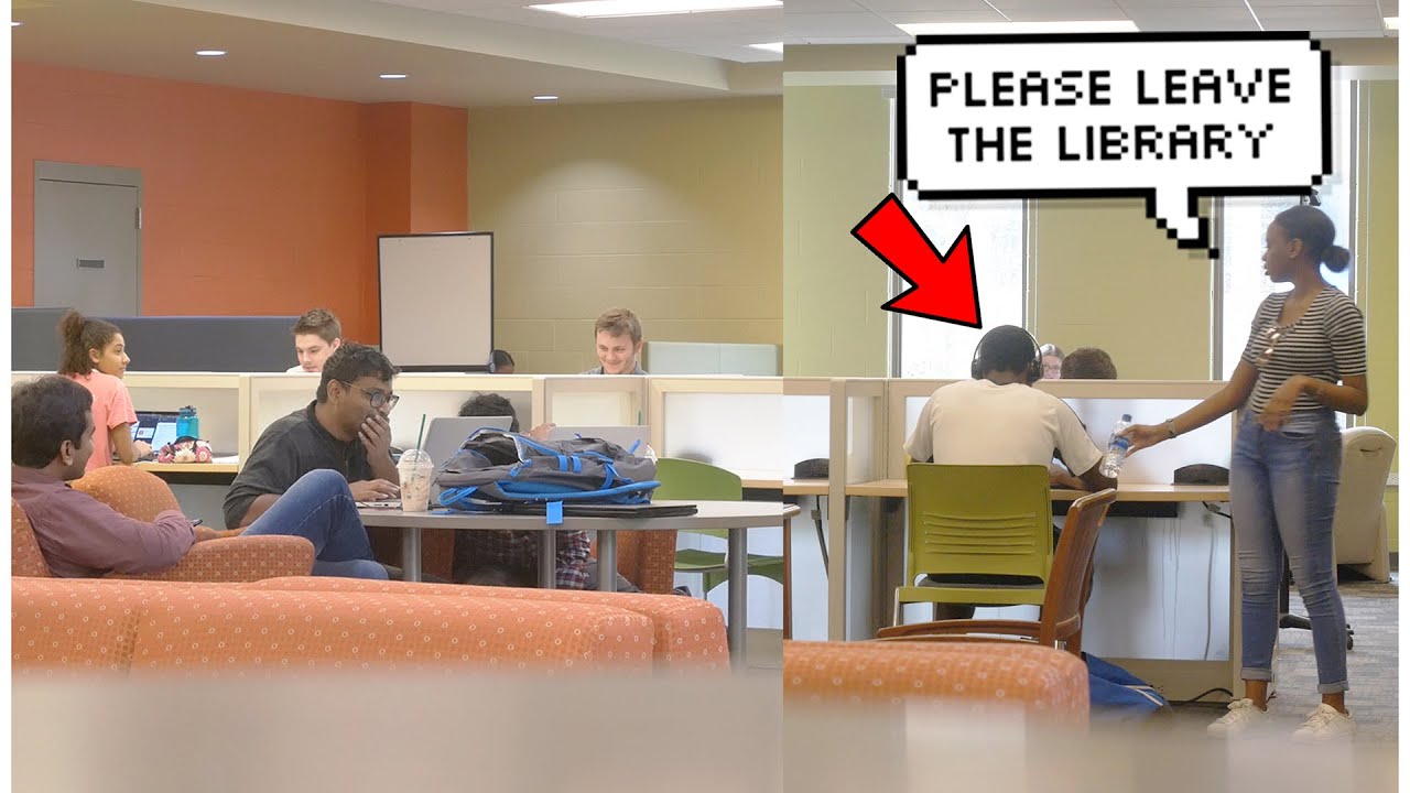 Blasting INAPPROPRIATE Songs in School Library PRANK *FINALS WEEK ...