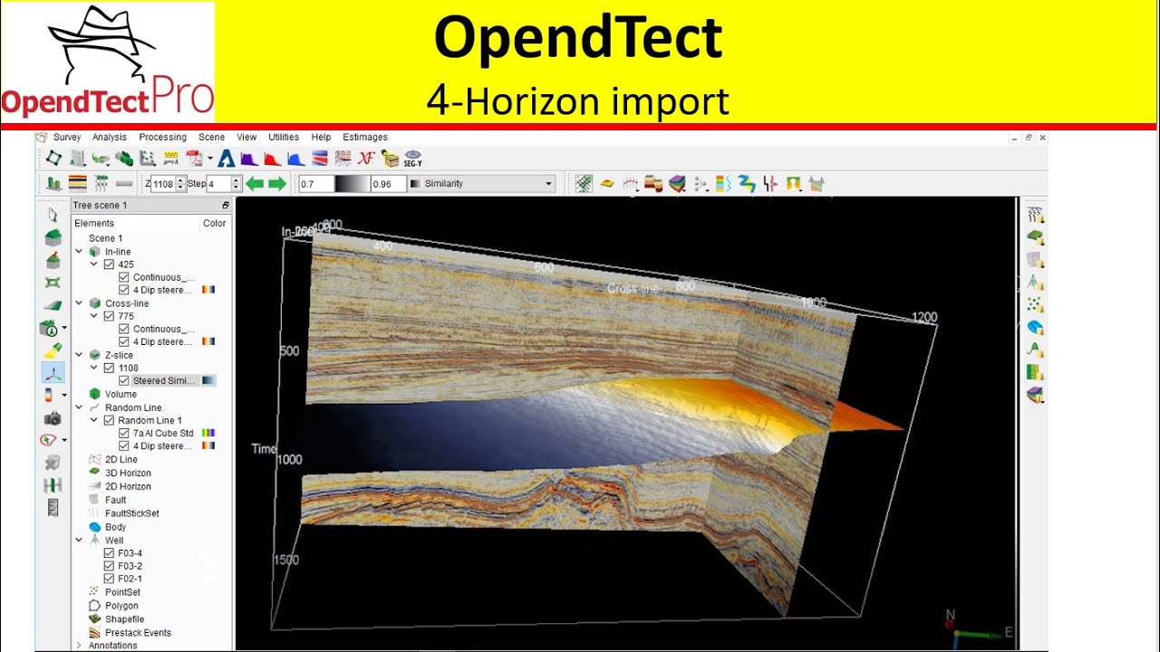 4-OpendTect: Horizon import - YouTube