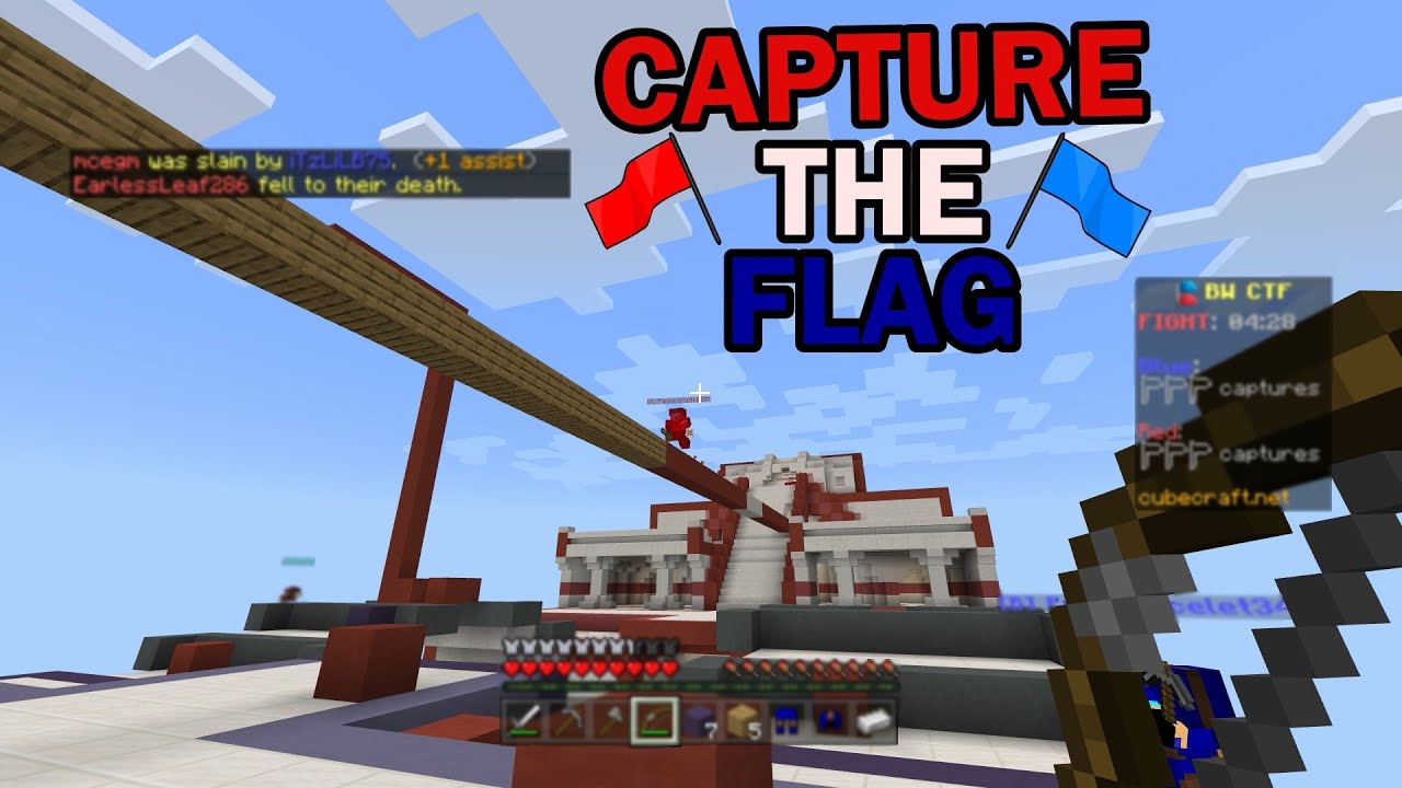 Capture the flag in MINECRAFT - YouTube