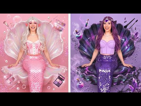 Pink Mermaid vs Black Mermaid ✨ Who Wins the Ultimate Glow-Up?