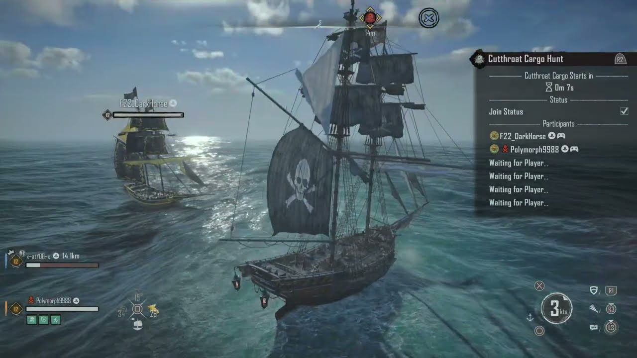 SKULL AND BONES - Brigantine vs Brigantine, Cutthroat, Carronades - YouTube