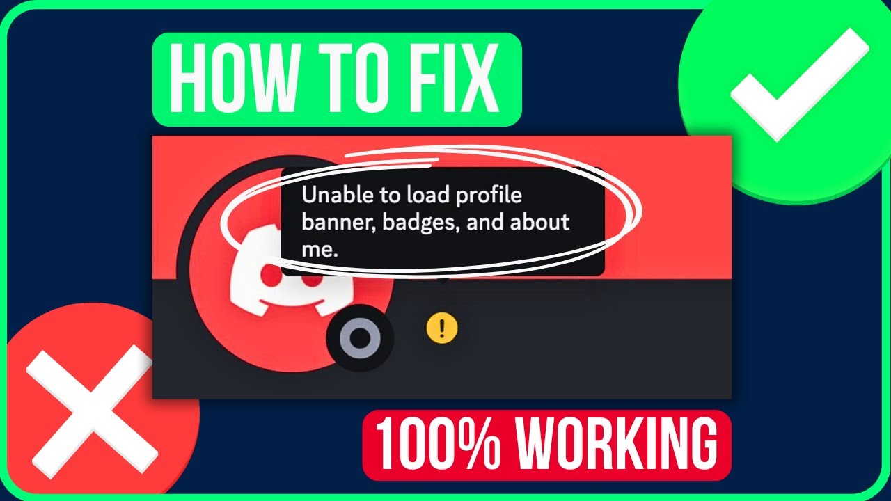 Unable to Load Profile Banner Badges and About Me Discord [FIXED] - YouTube