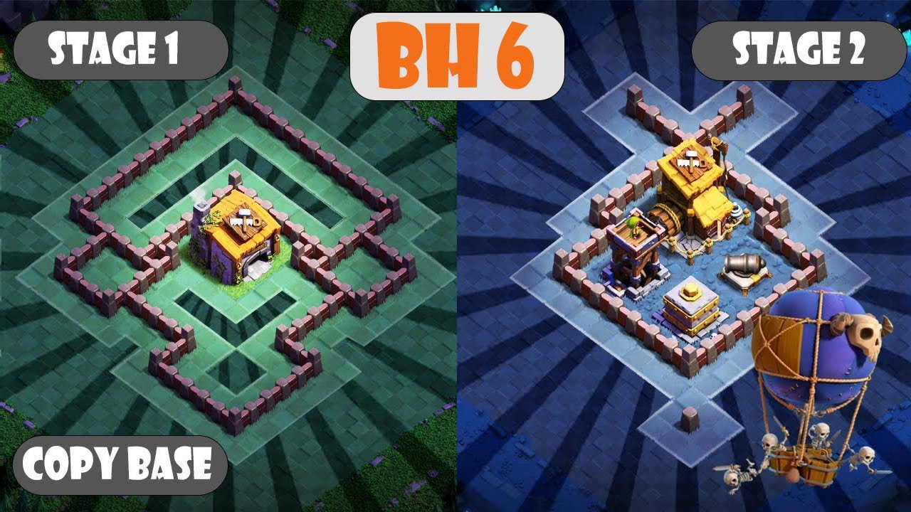 *LINKS* Best Builder Hall 6 Layout AFTER UPDATE!!! Best BH6 Base with ...