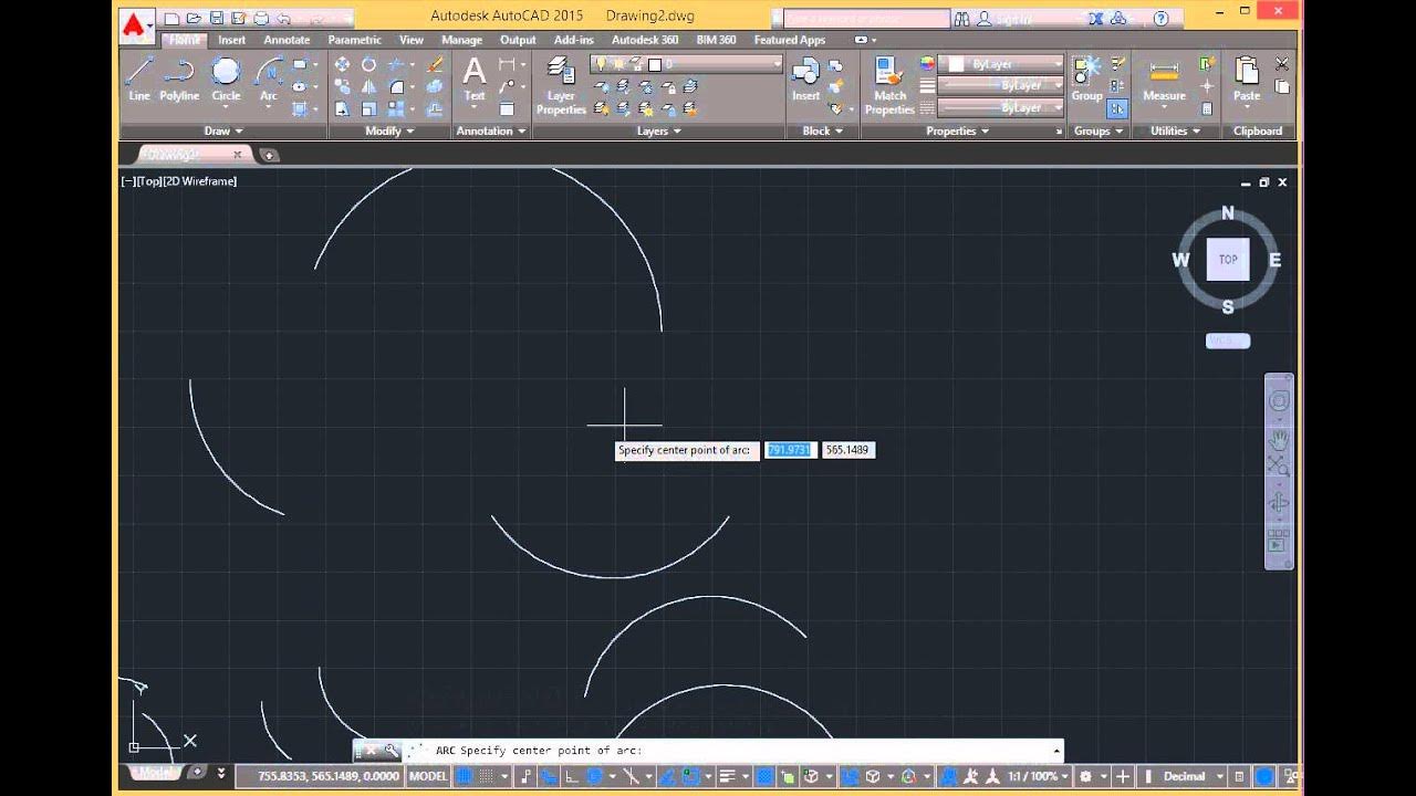 How to use Arc and Spline Commands in autocad - CADD SCHOOL - YouTube