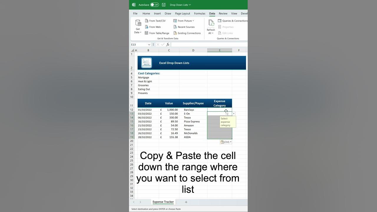 How To Create Excel Drop Down Lists Shorts Exceltips Exceltutorial Youtube