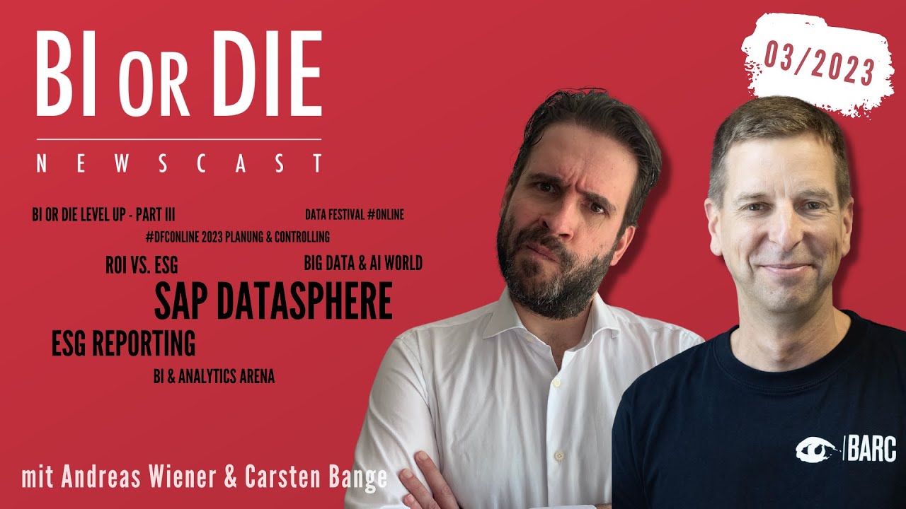 Newscast 032023 Sap Datasphere And Esg Reporting Youtube