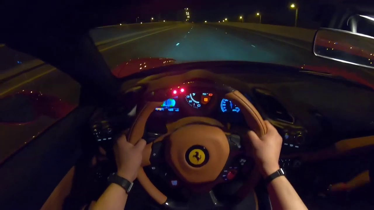 Ferrari 488 Spider FAST and LOUD, POV NIGHT DRIVE SESSION - YouTube
