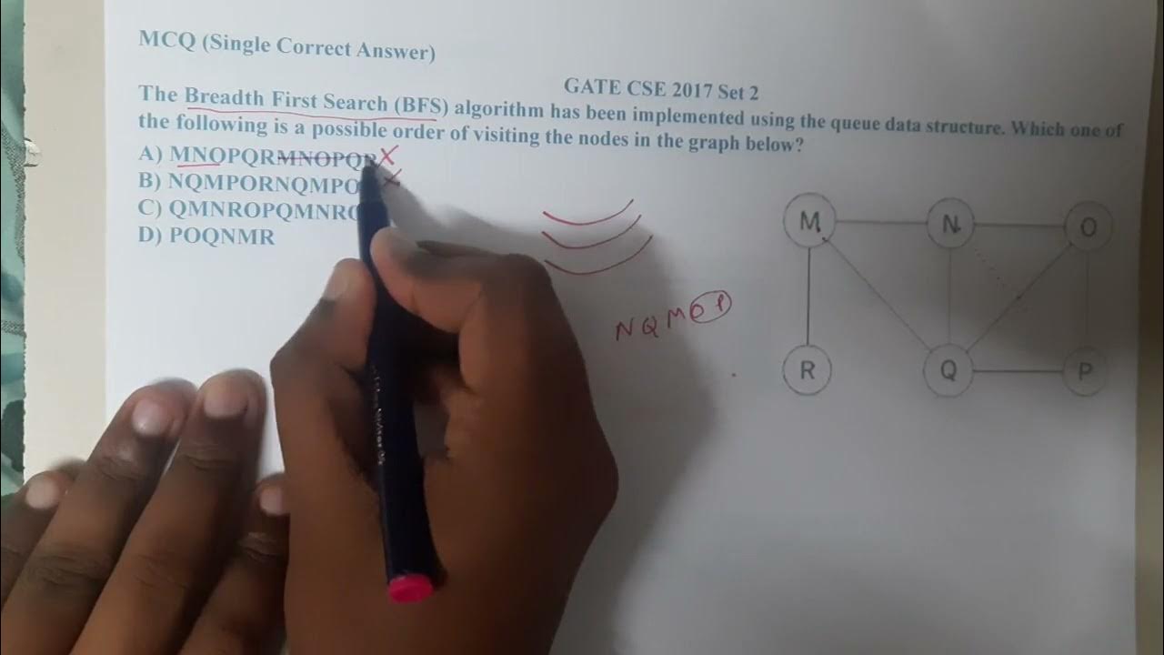 GATE CSE 2017 SET 2 || Graph ||Data Structure || GATE Insights Version: CSE - YouTube