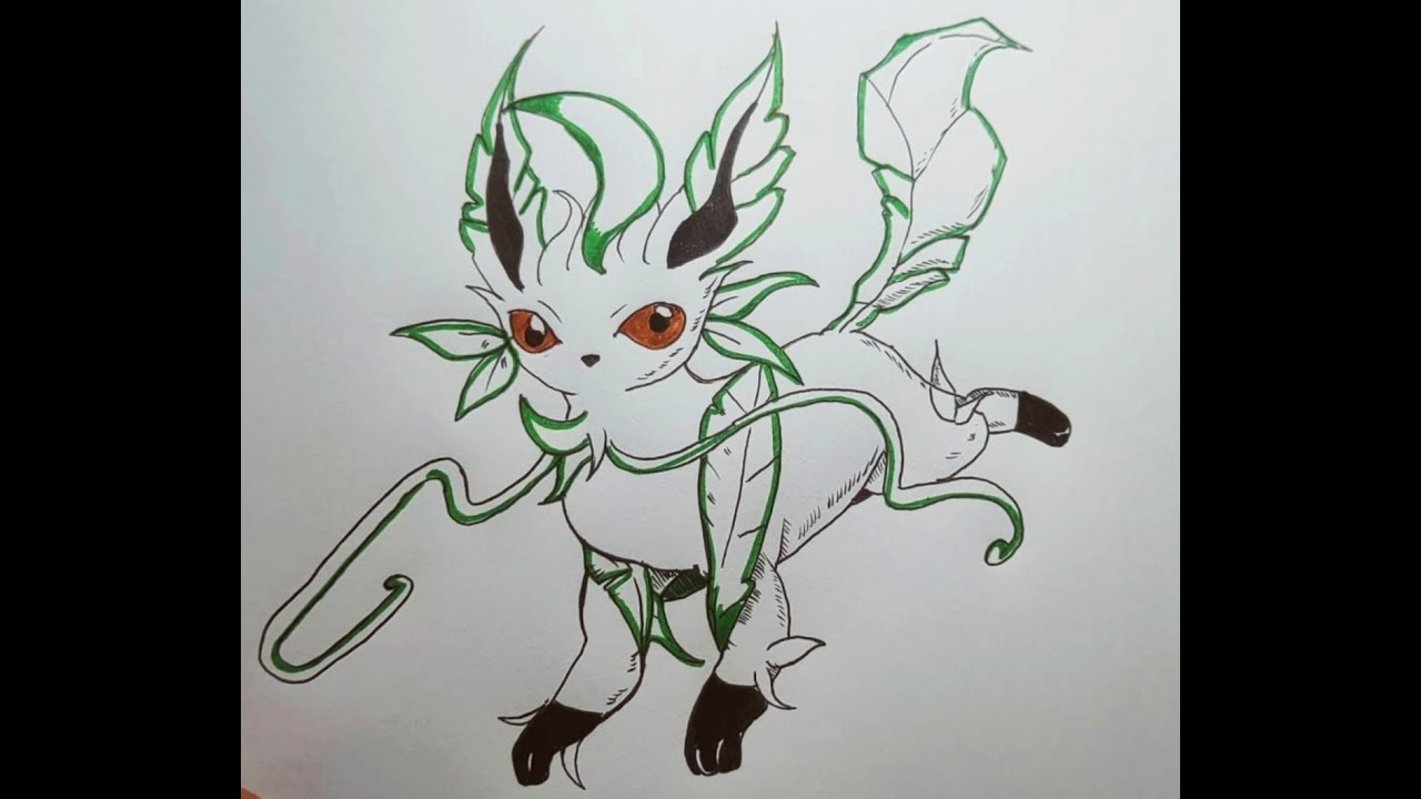 HOW TO DRAW EEVEE EVOLUTION | POKEMON | LEAFEON | BEGINNERS DRAWING ...