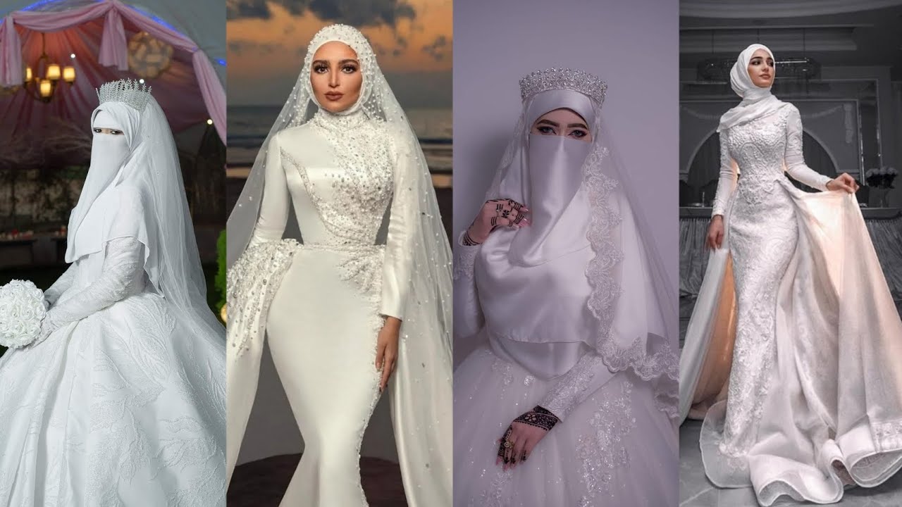 Heart Warming Muslim/Arabic Wedding Gowns With Hijab/Niqab - YouTube