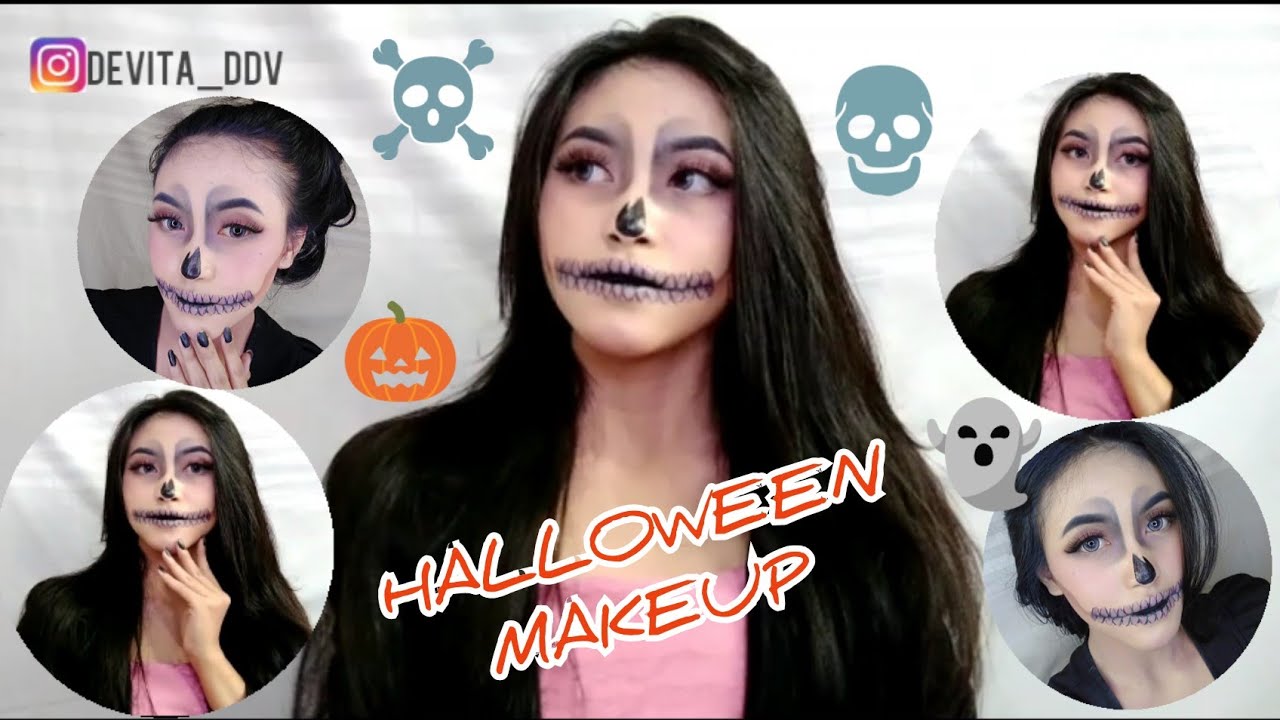 #6 HALLOWEEN MAKE UP | Tutorial Make Up Seram | Halloween - YouTube
