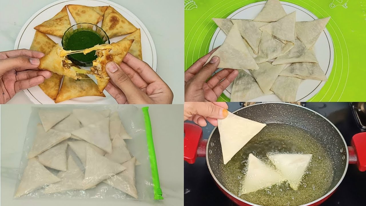Chicken samosa recipe | make and freeze snacks for Ramadan | butter ...