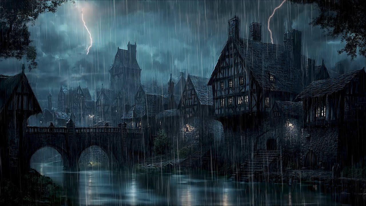 Heal Insomnia with Rain in Medieval Village 🏰 Find Relaxation and ...
