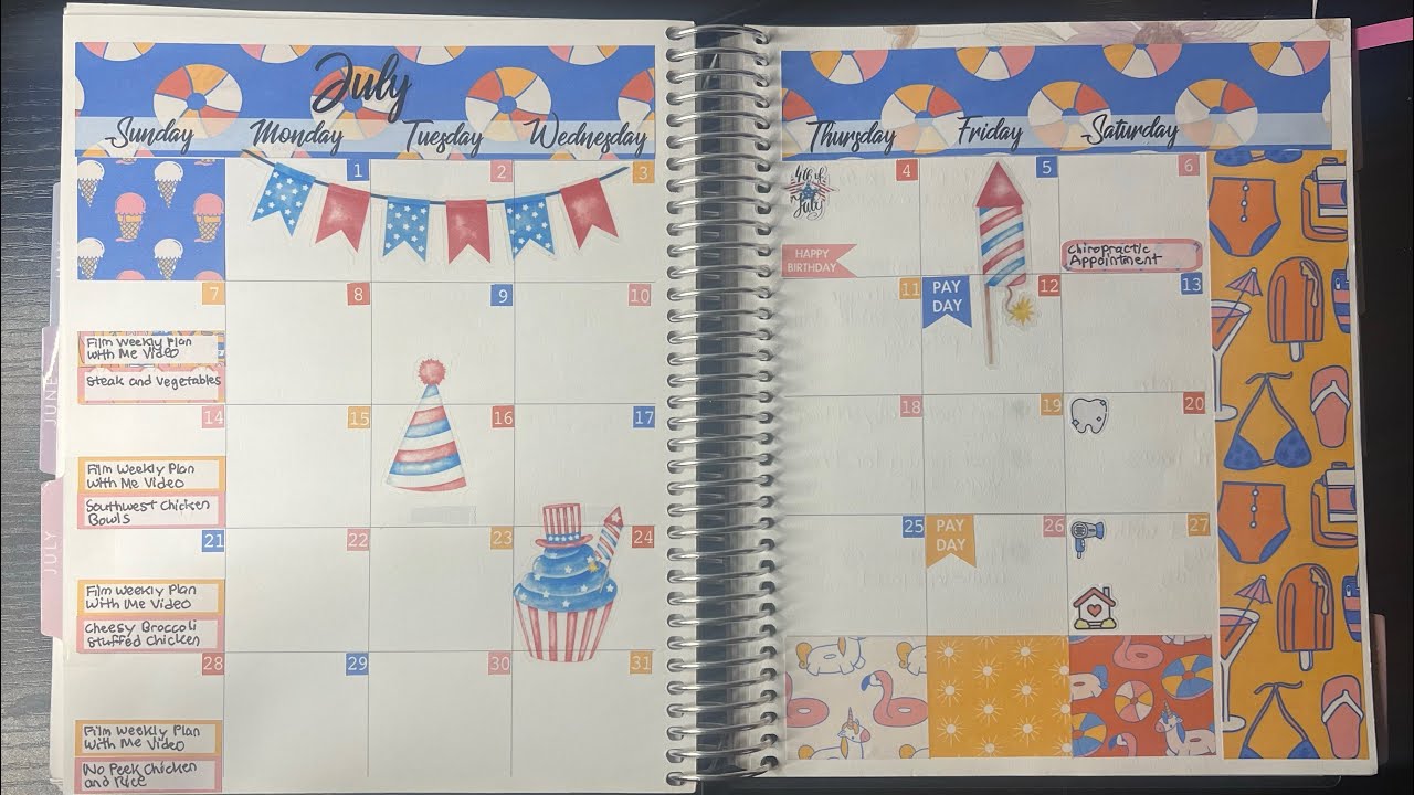 July Monthly Plan With Me - YouTube