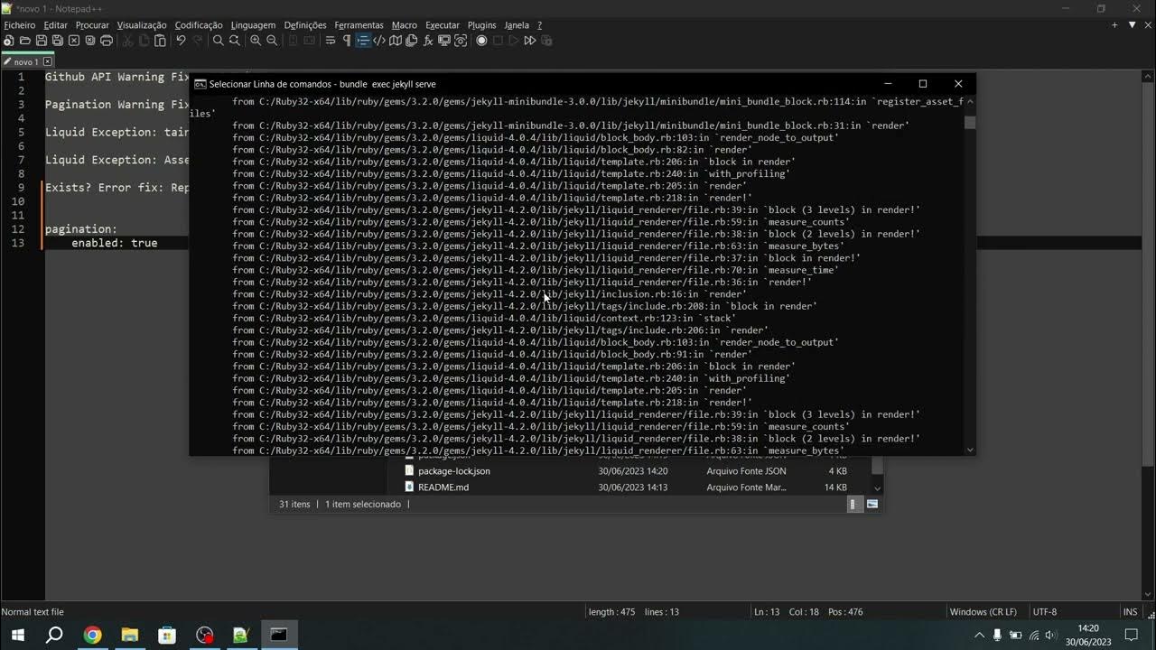 Ruby Gems / Jekyll - Fix Liquid Exceptions and Warnings on template - YouTube