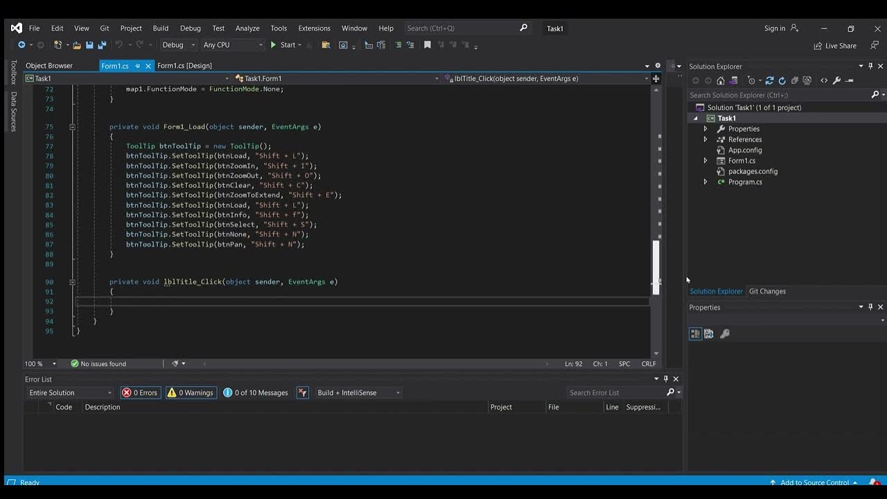 Task1 Tugas Microsoft Visual Studio - YouTube