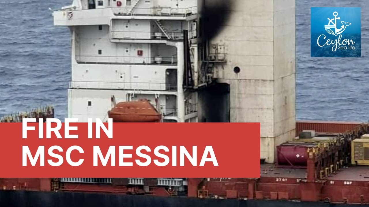 MSC Messina on Fire - YouTube