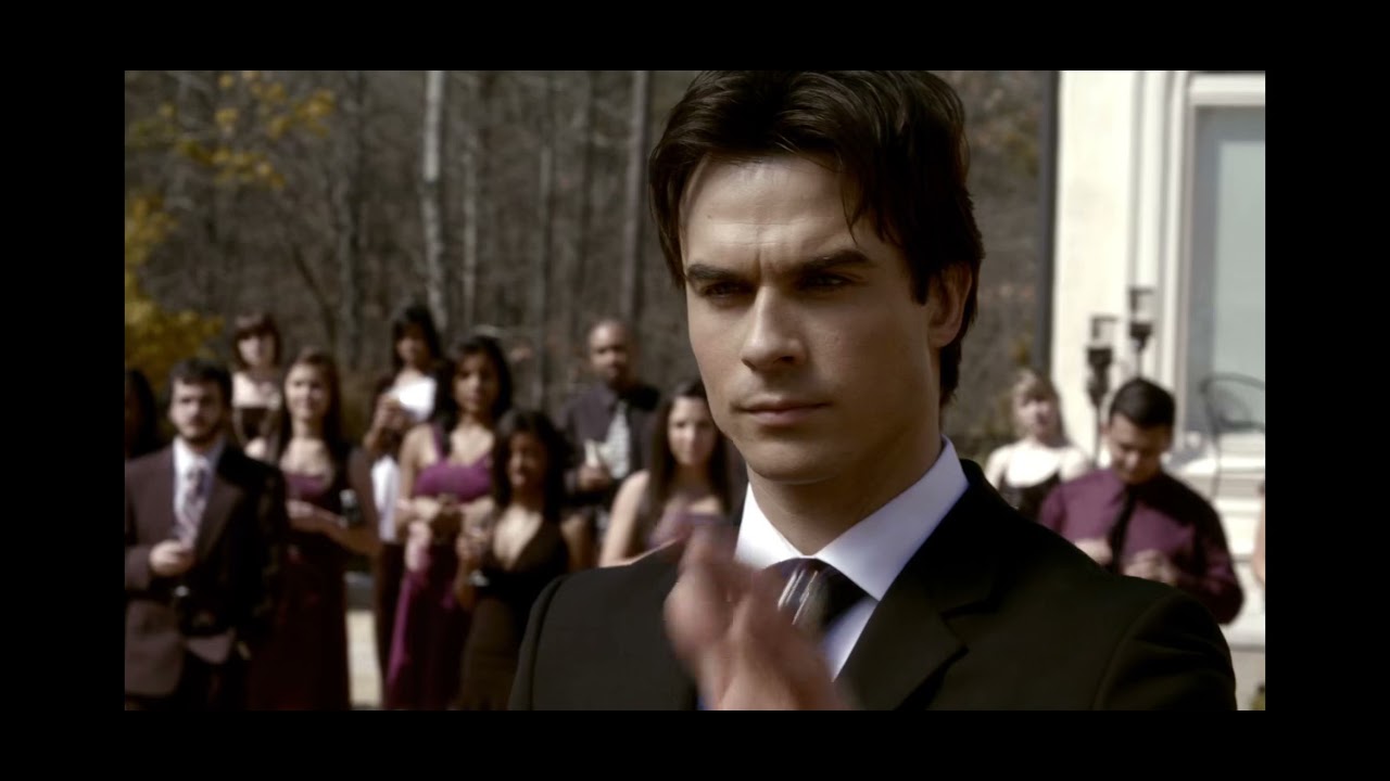 the vampire diaries. Elena and demon (delena dance moment) - YouTube