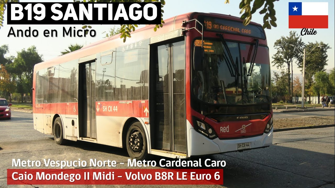 Viaje B19 SANTIAGO en bus Caio Mondego II Midi - Volvo B8R LE SHCY41 ...