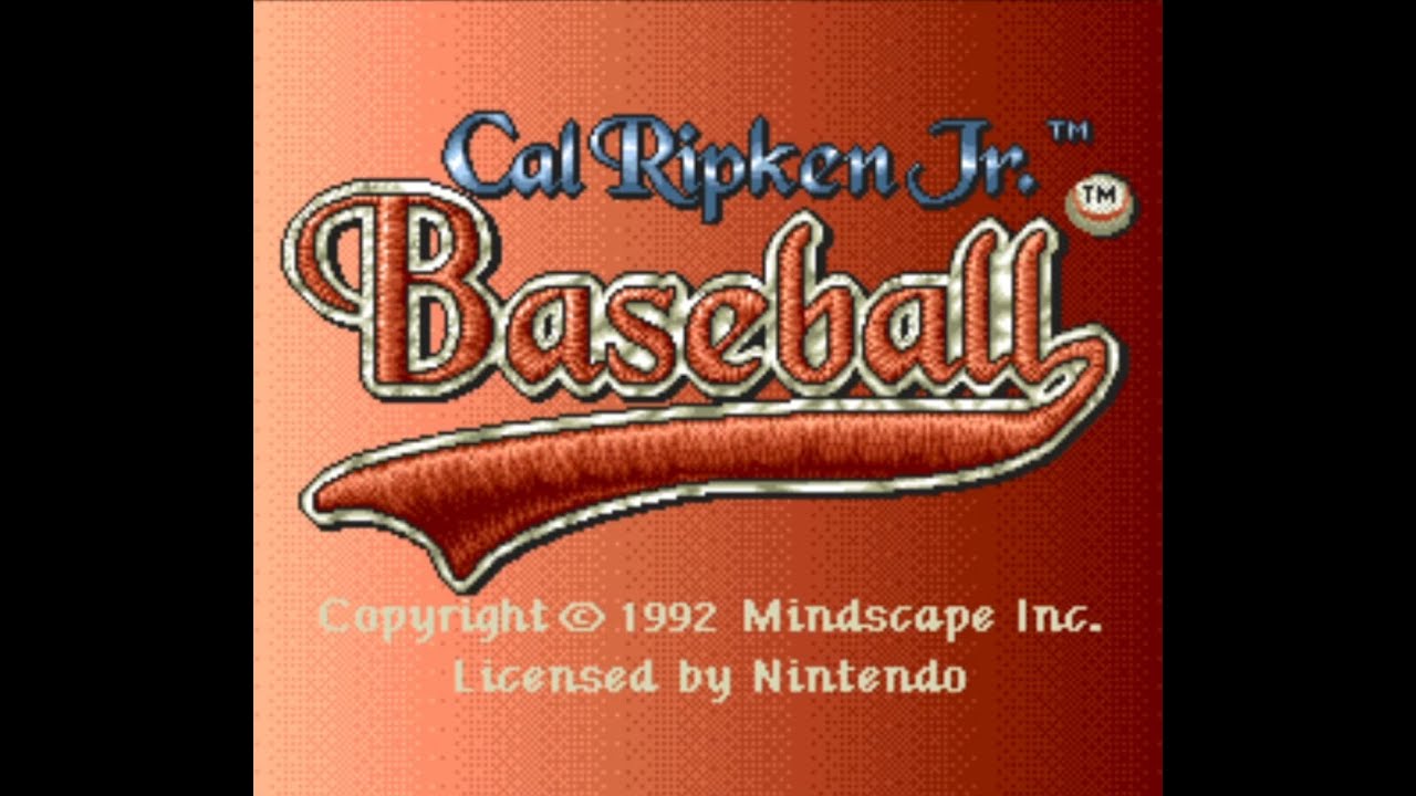 Cal Ripken Jr Baseball; Game 93/763 SNES NA - YouTube