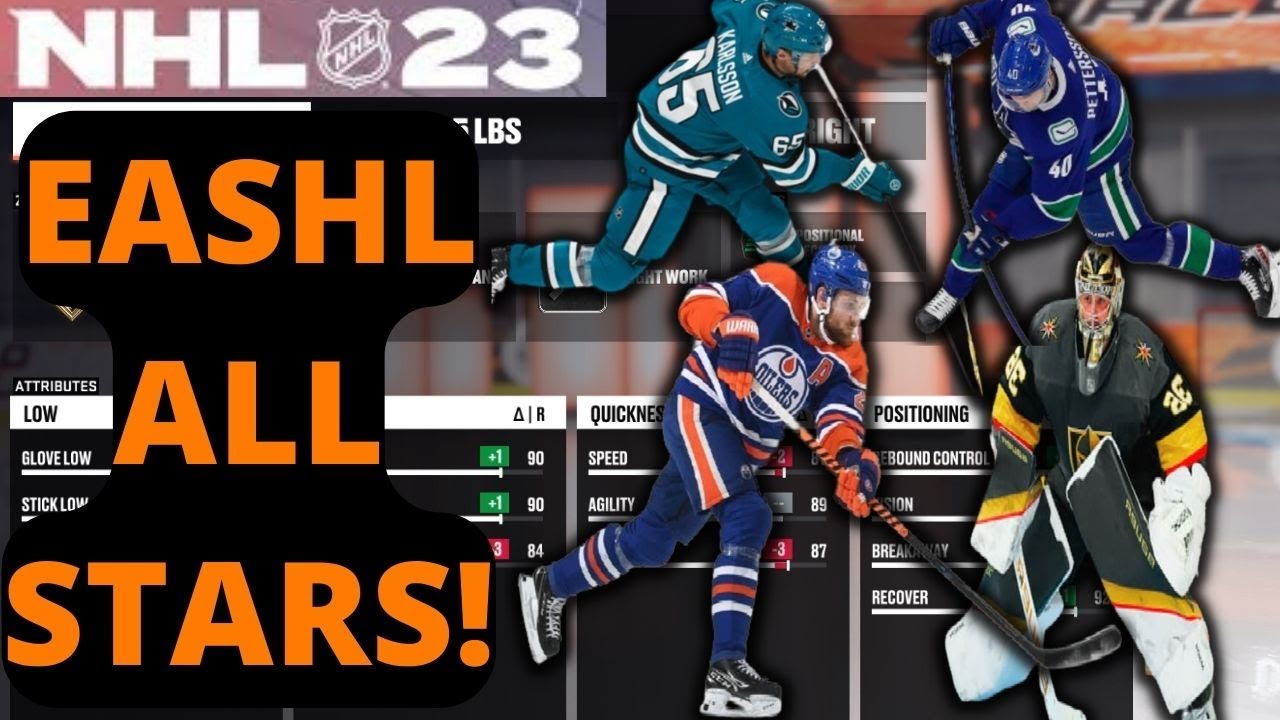 INTRODUCING YOUR NHL ALL STARS IN EASHL!! PETEY, DRAISAITL, KARLSSON ...