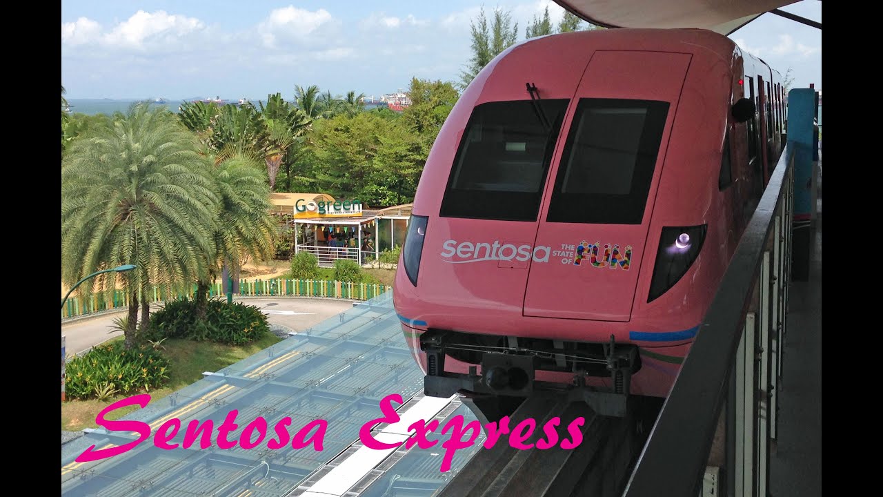 "Sentosa Express" to Beach Station in Singapore - YouTube