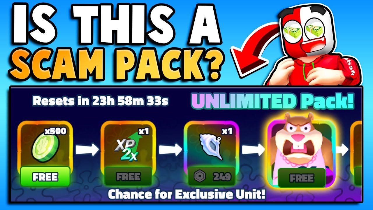 The UNLIMITED PACK Is a SCAM In SPONGEBOB TD... - YouTube