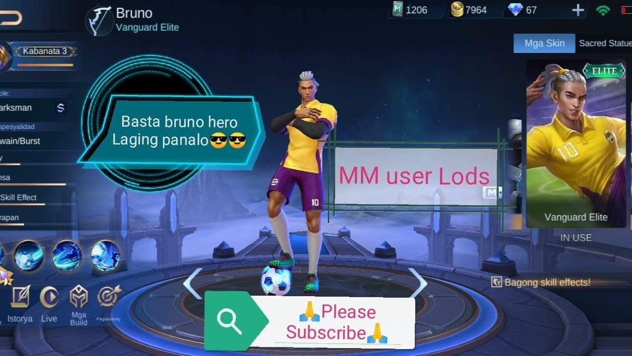Bruno skin(MLBB) my no.1 Marksman - YouTube