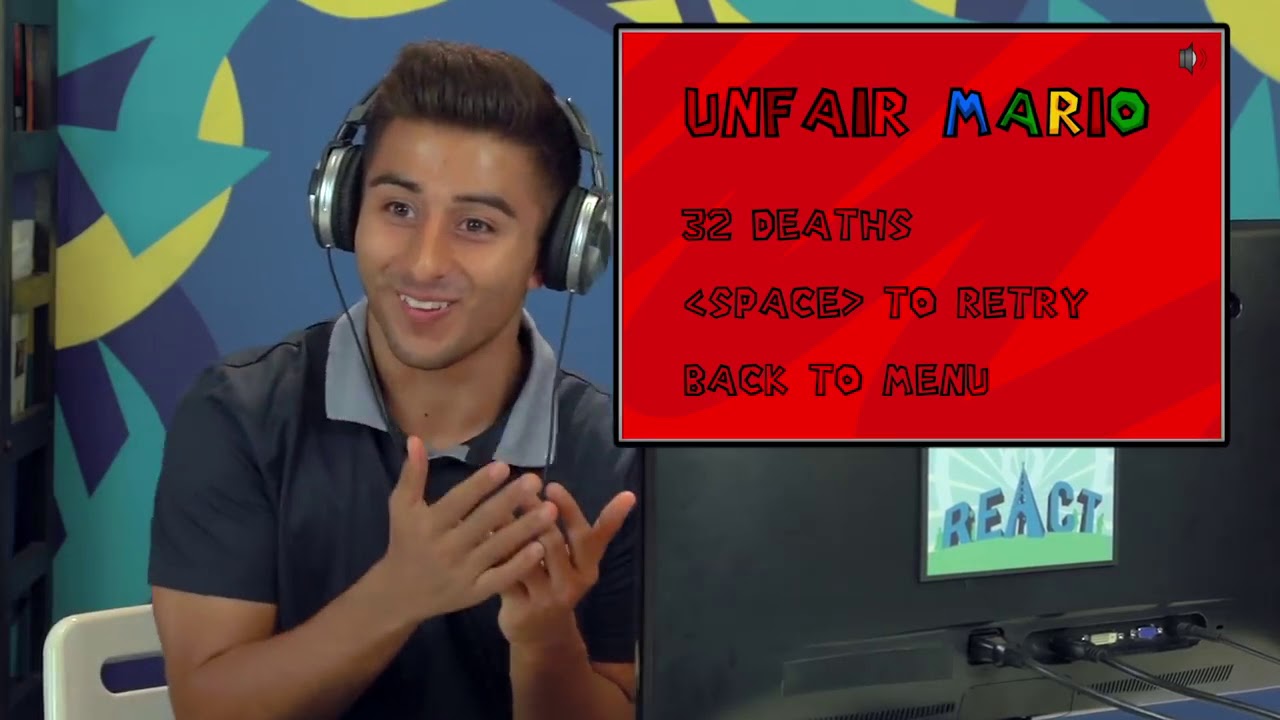 UNFAIR MARIO React Gaming - YouTube