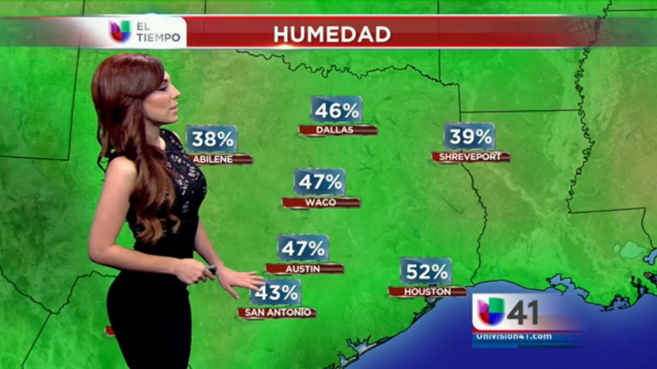 Prissila Sánchez - clima 20/10/2014 Univision San Antonio Texas HD ...