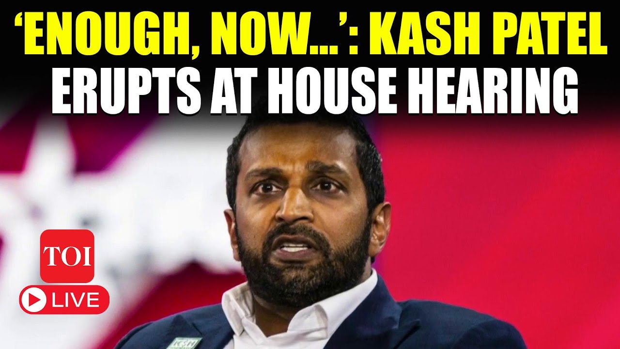 Kash Patel LIVE: ‘Not Even One Word On…’: FBI Director FUMES During US ...