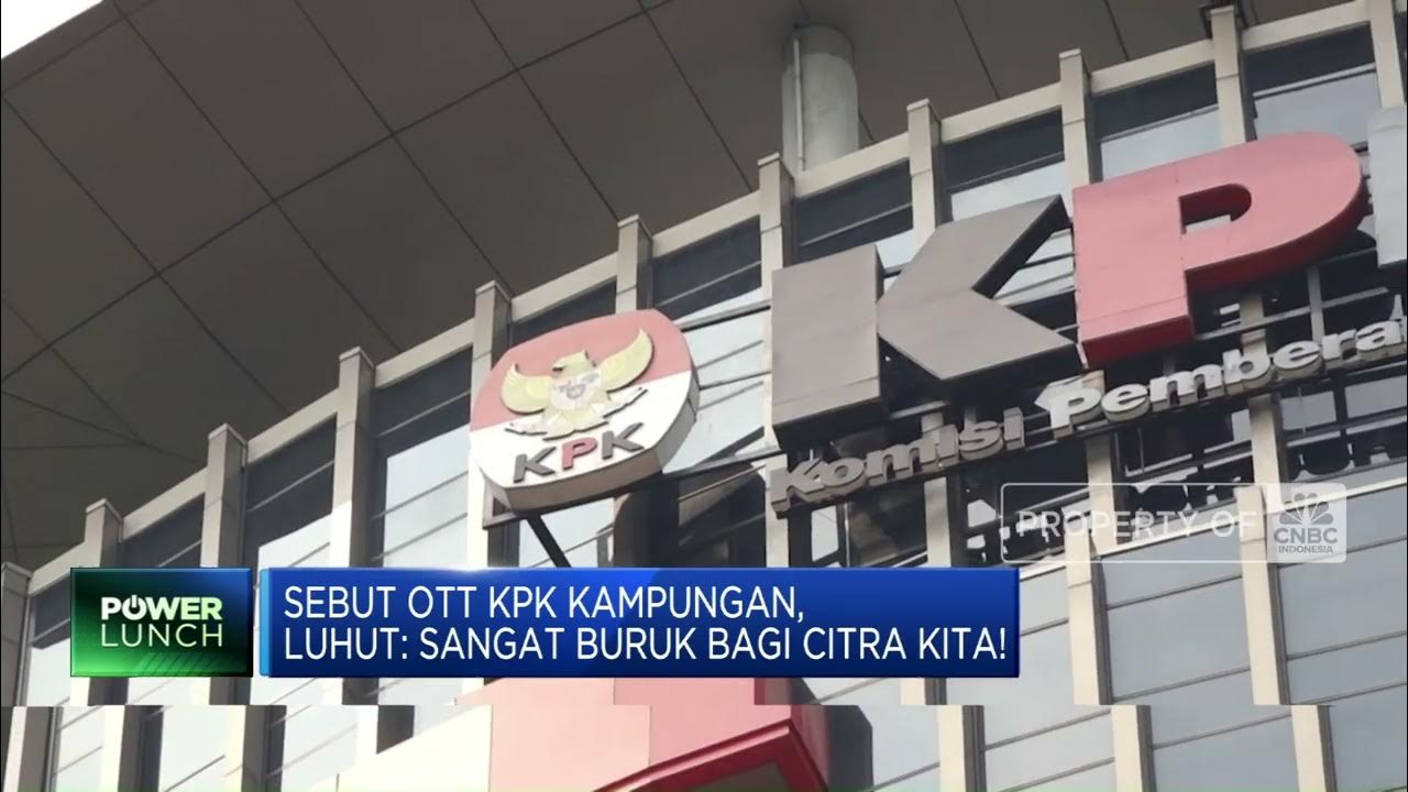 Sebut OTT KPK Kampungan, Luhut: Sangat Buruk Bagi Citra Kita! - YouTube