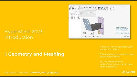 HyperMesh 2023 - Basic Preprocessing - YouTube