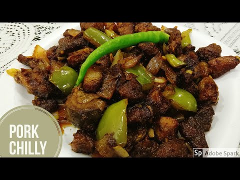 Pork chilly recipe l How to make Pork chilly l Chilly pork l ...