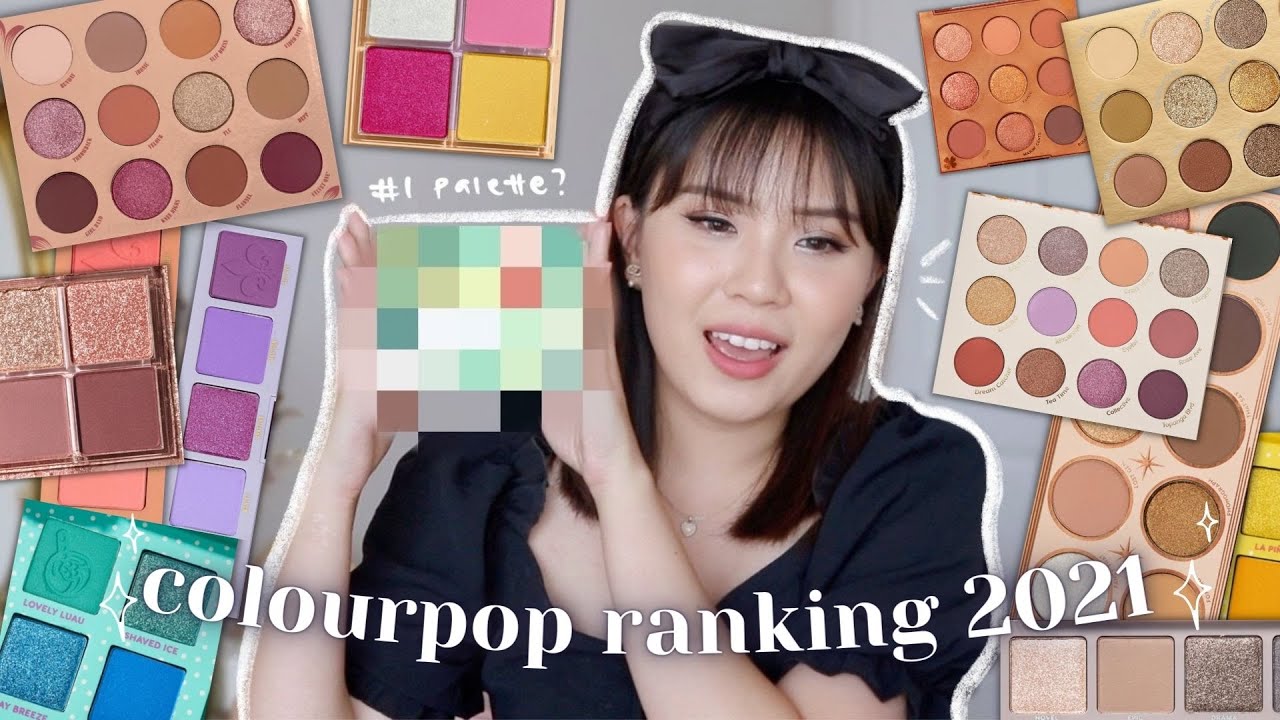 RANKING EVERY COLOURPOP PALETTE I TRIED IN 2021 👀 45 PALETTES!! - YouTube