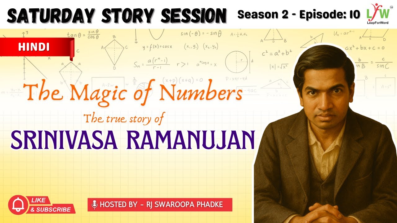 Saturday Story Session 10- The Magic of Numbers Srinivasa Ramanujan ...