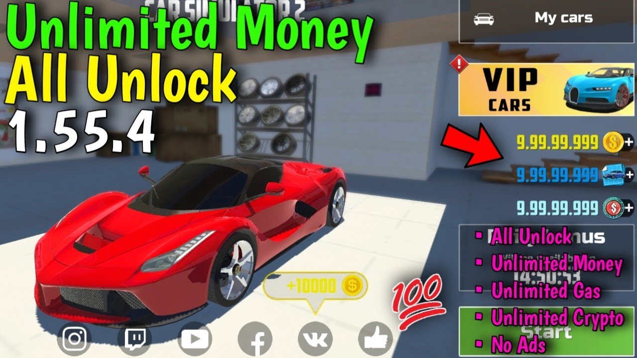 Car Simulator 2 Mod Menu Apk 1.55.4 || All Unlock Unlimited Money ...