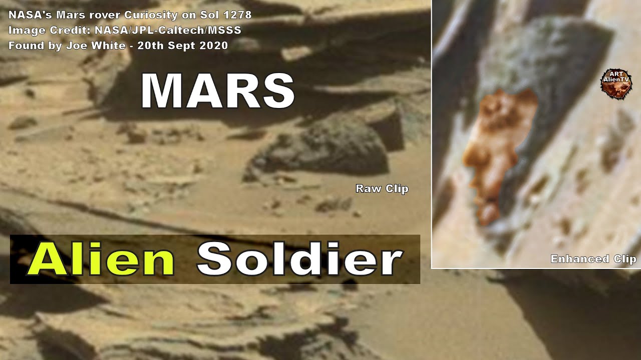 Alien Soldier in Helmet Found. Battlefield MARS. ArtAlienTV - YouTube