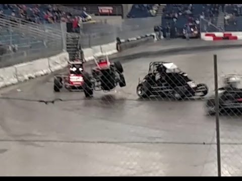 2015 Rumble In Fort Wayne Midget Heats and Last Chance races - YouTube