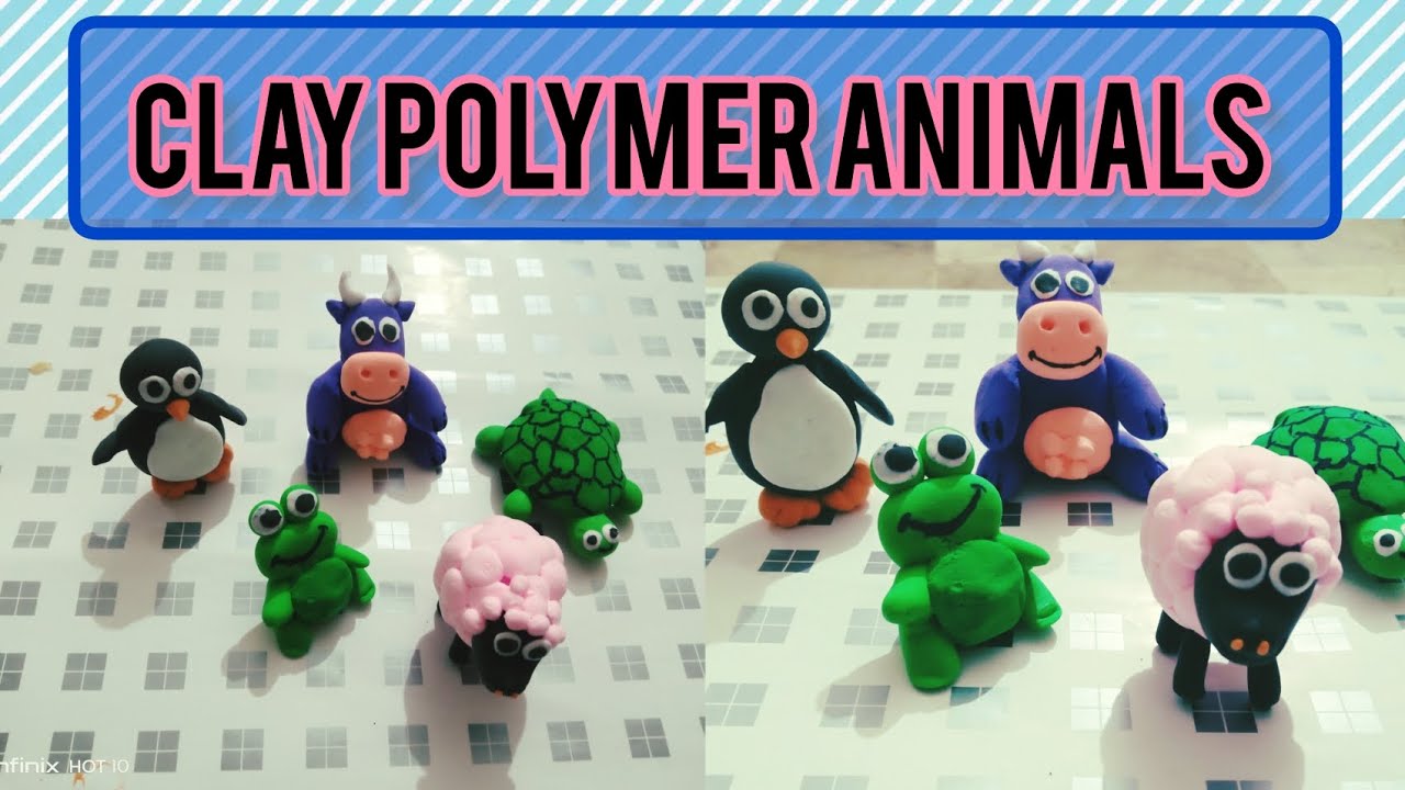 DIY CLAY CRAFTS ️ CLAY CARTOON IDEA 💡 CLAY CUTE ANIMALS 🐄 HOW TO MAKE ...