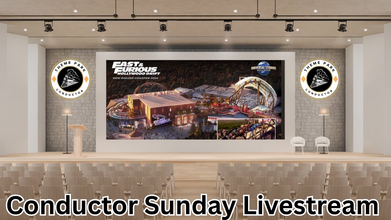 Conductor Sunday Livestream Breaking Down ThemePark News + More - YouTube