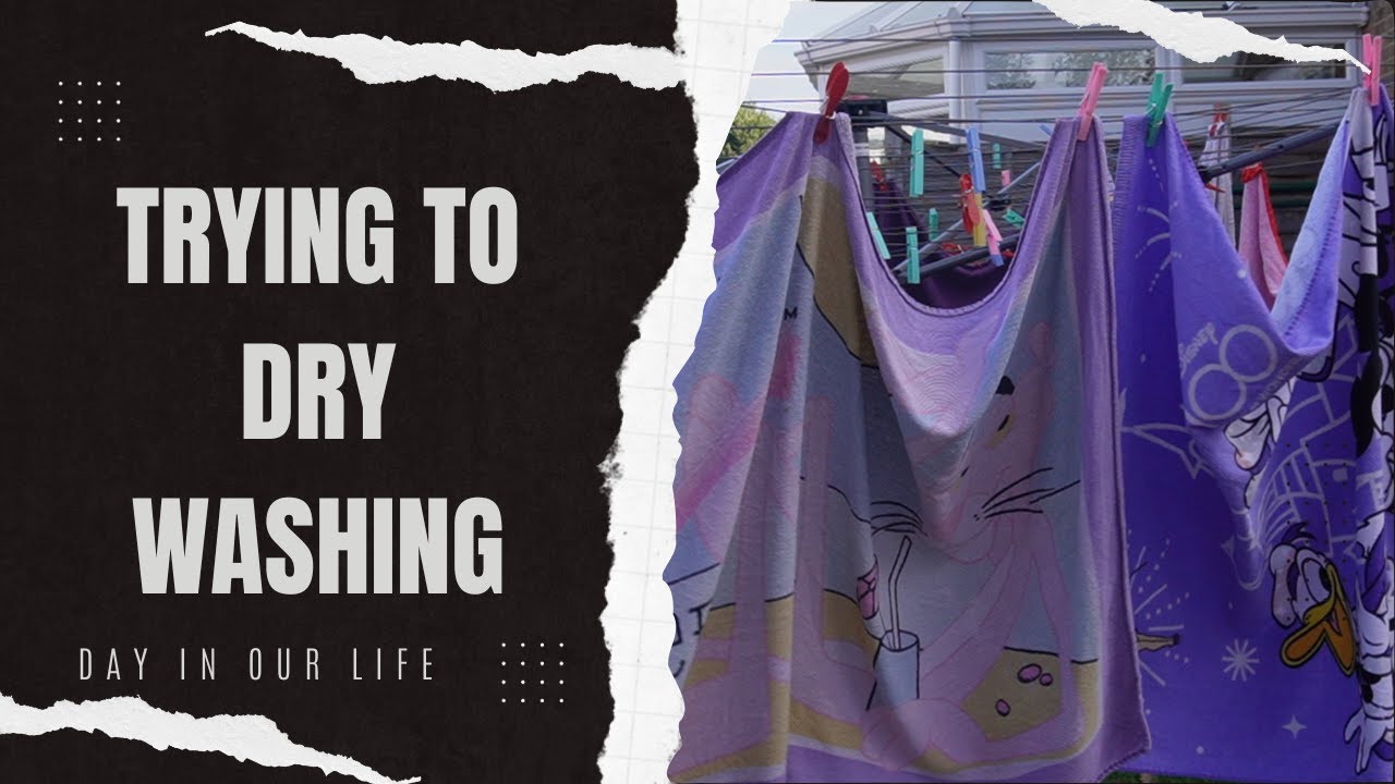 Trying To Dry Washing - YouTube